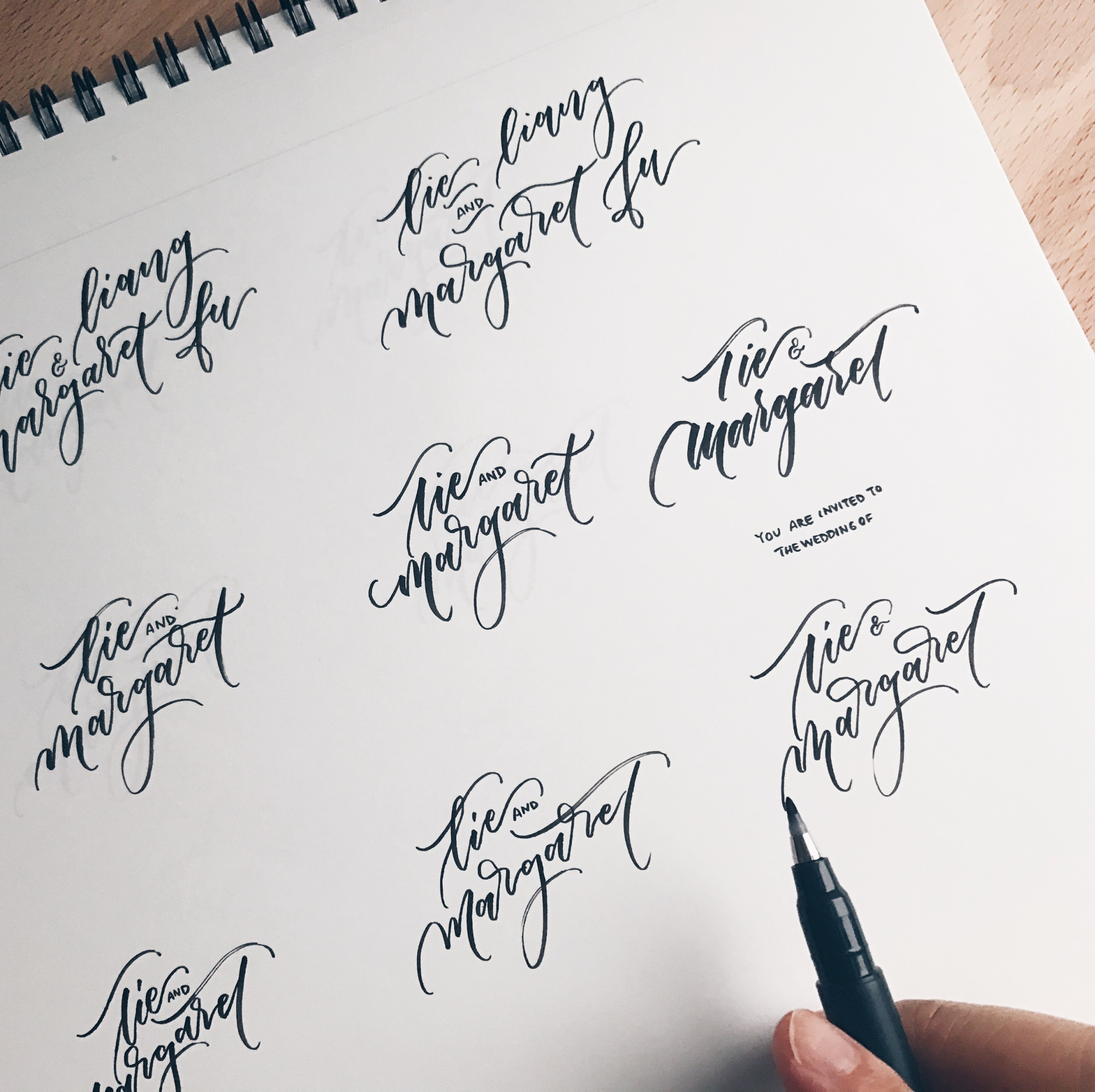 Wispy Letters - Creating Our Own Wedding Suite